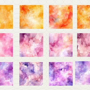 80 Watercolor Texture, Digital Papers, Watercolor Digital Paper Pack ...