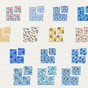 Greece Digital Papers, Seamless Instant Download, Santorini Digital ...