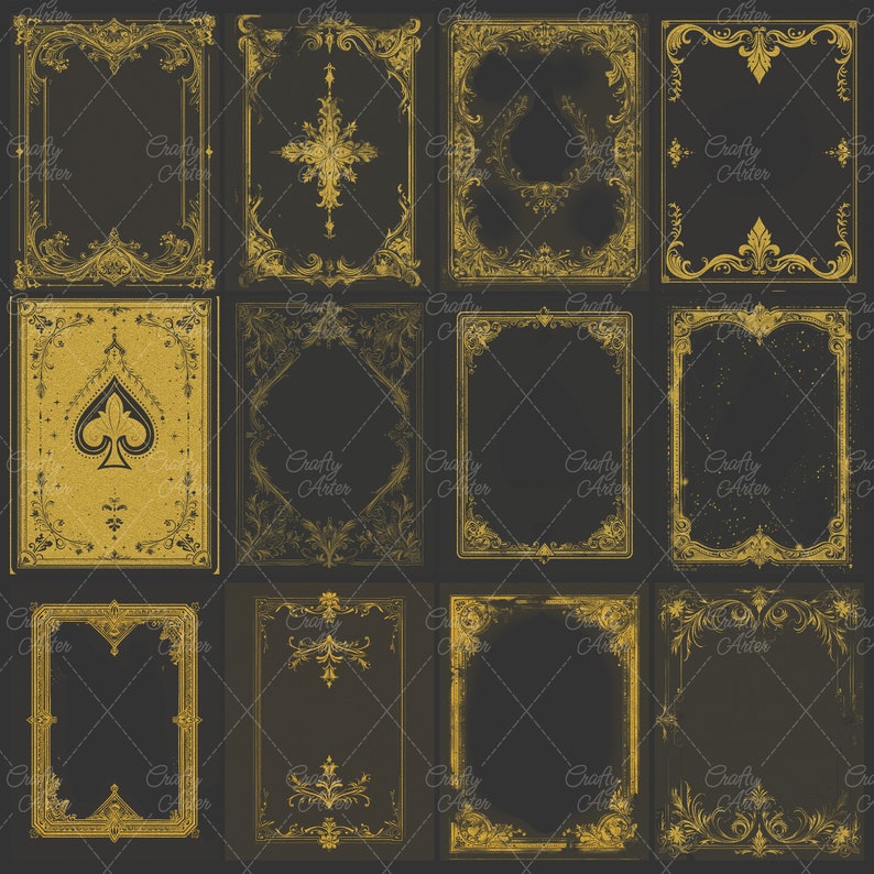 Gold Book Covers Clipart, 34 Png Gilded Golden Covers, Ornate Frame ...