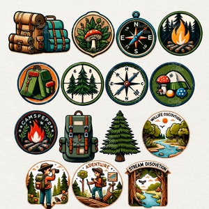 Scout Patches Clipart, 51 PNG Boy Scouts Badge, Camping, Summer Clipart ...