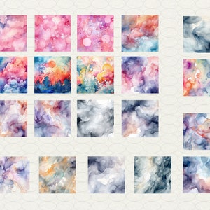 80 Watercolor Texture, Digital Papers, Watercolor Digital Paper Pack ...