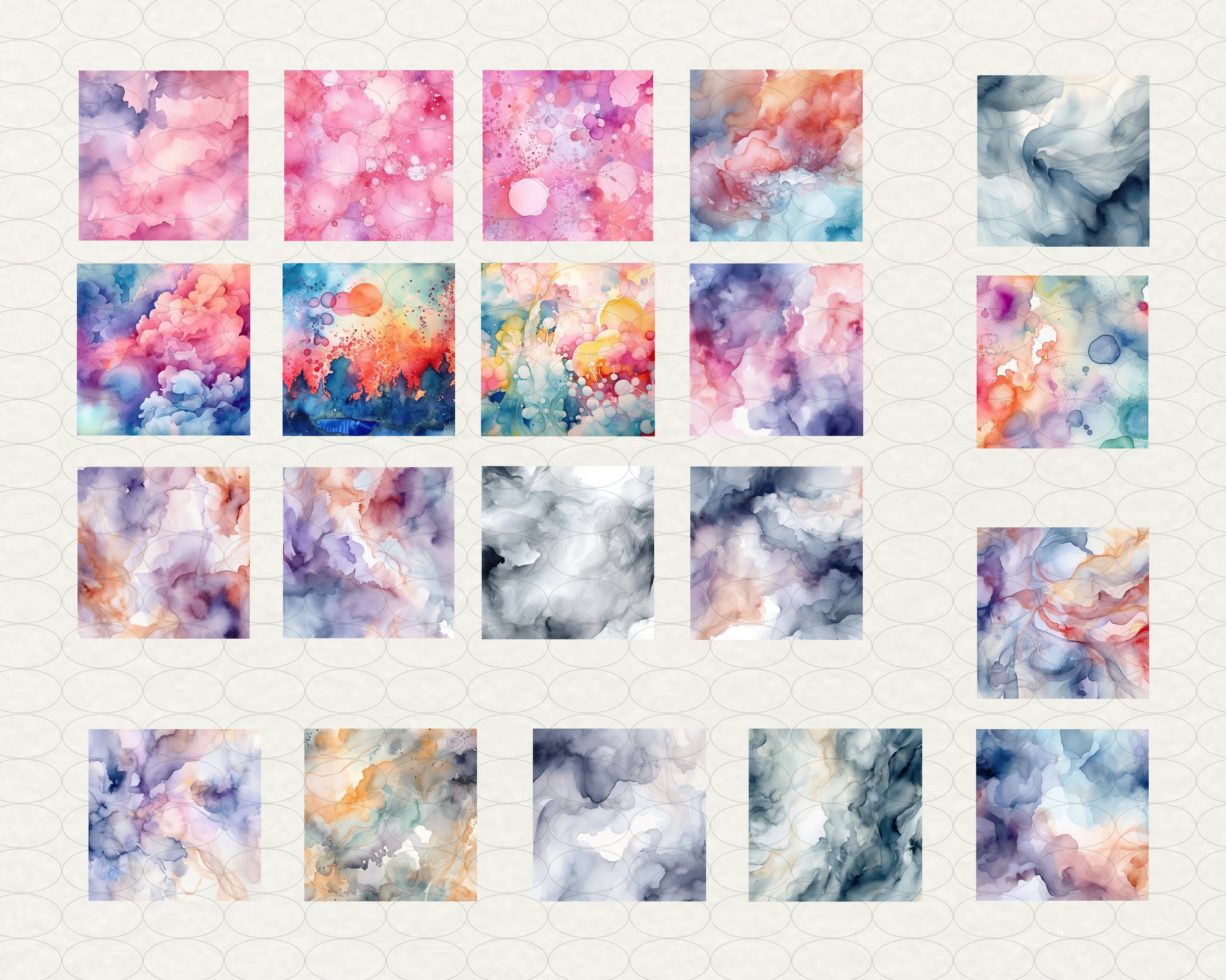 80 Watercolor Texture Digital Papers: Scrapbook Paper Pack (commercial ...