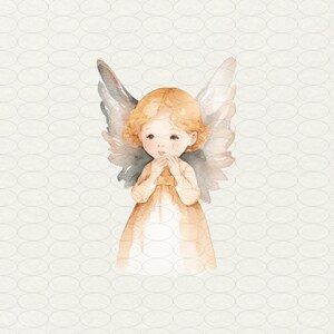 Little Angels Clipart 9 PNG Files Cute Angels Illustration Child Angel ...
