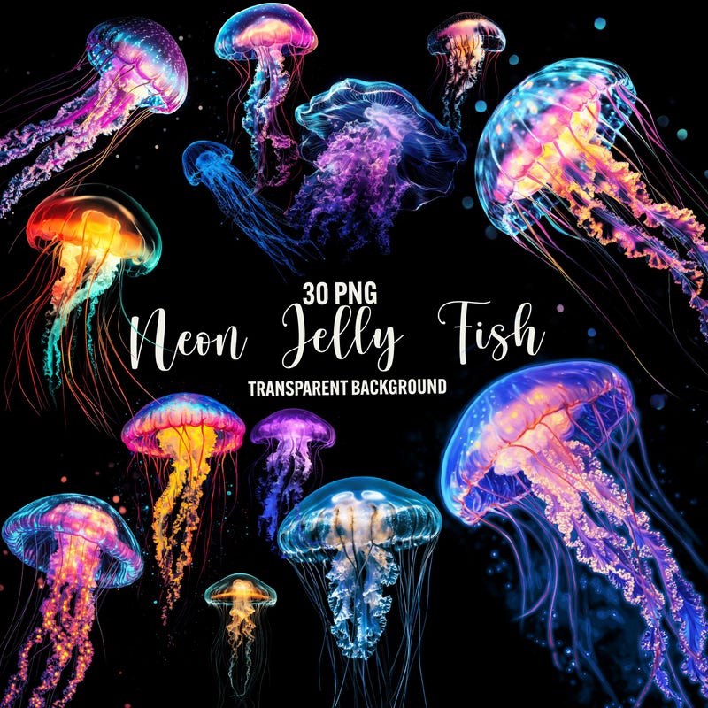 Jellyfish Art - Etsy