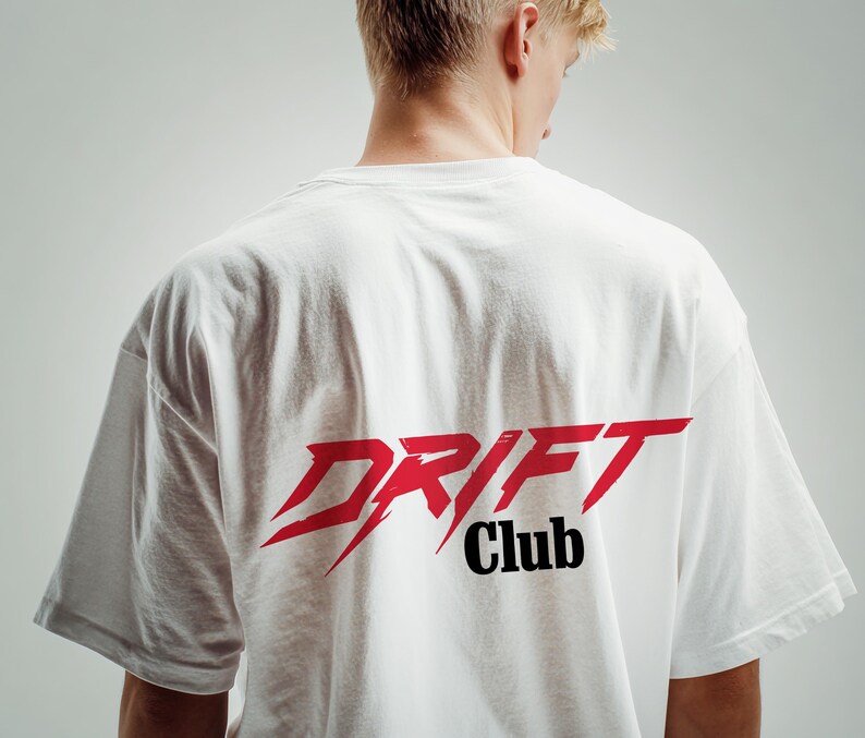 Drift Club T-shirt Design: Street Racing Graphic PNG, PDF, Commercial ...