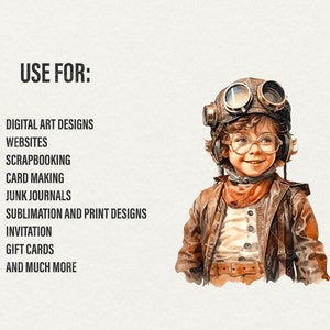 Steampunk Kids Clipart 20 PNG Fantasy Clipart Steampunk Girl and Boy ...