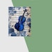 Blue Violin Sheet Music: Digital Scrapbook Paper (44 Cards) - Etsy