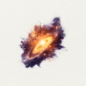 Dreamy Nebula Splash Overlays: 38 Galaxy PNG Clipart (digital Download ...