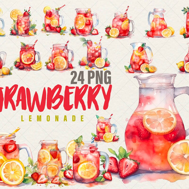 Watercolor Strawberry - Etsy