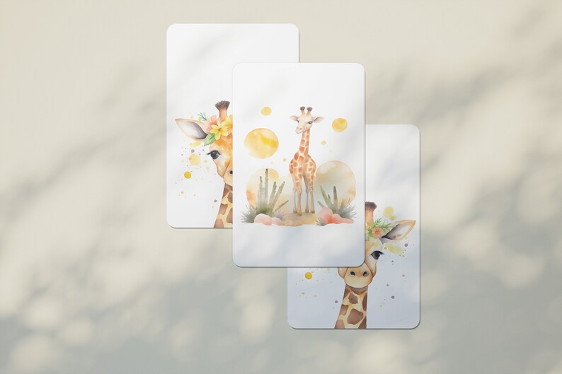 Cute Little Giraffe Clipart Watercolor Giraffe Illustration - Etsy