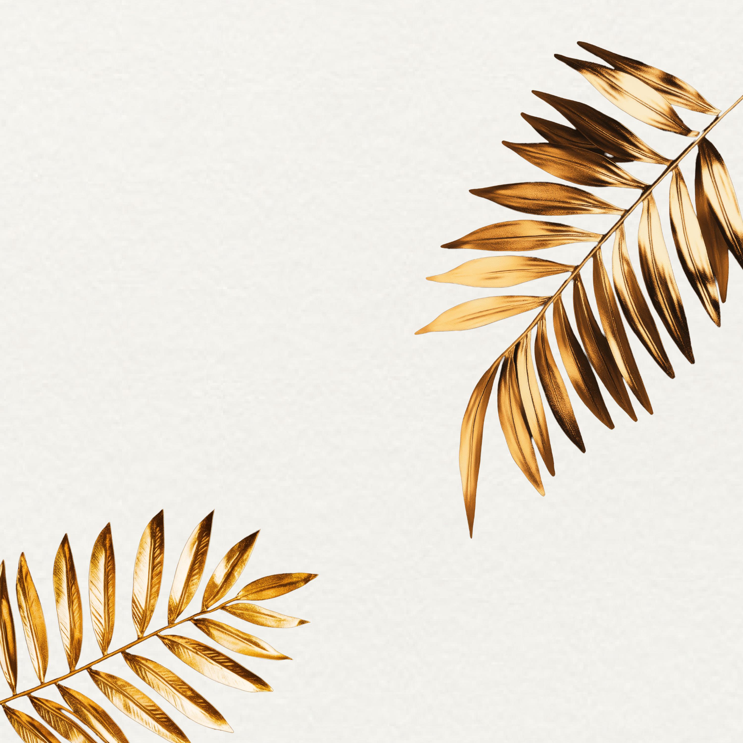 Gold Leaf Clipart: Tropical Leaves PNG Overlays (commercial Use) - Etsy