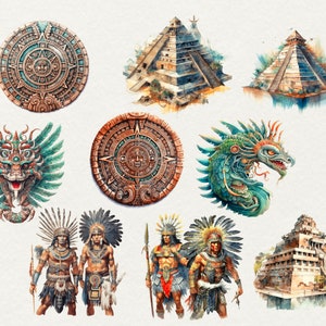 Watercolor Mexico Clipart: 53 PNG Travel Graphics (commercial Use) - Etsy