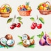 Watercolor Fruits Clipart 46 PNG Digital Art Fruits Assorted - Etsy