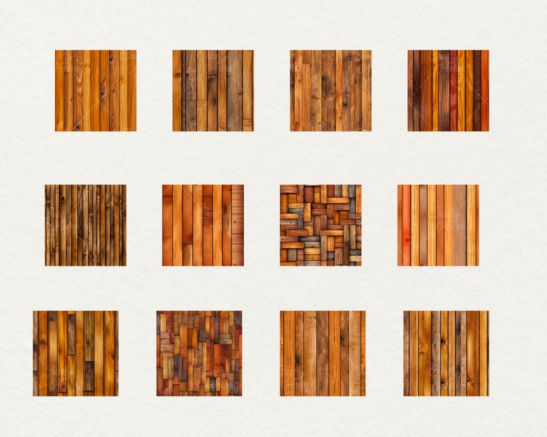 Seamless Wood Textures Digital Paper Seamless Wooden Planks - Etsy