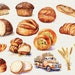 Watercolor Bakery Clipart 67 Png Baking Clipart Bread - Etsy