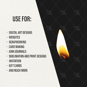 Candle Flame PNG Overlays: Transparent Light Effects (digital Download ...