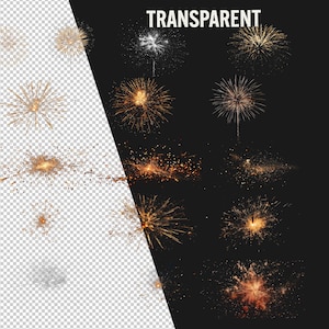 Fireworks Overlays, 24 Png Fireworks Overlay, Firework Effects, Photo ...