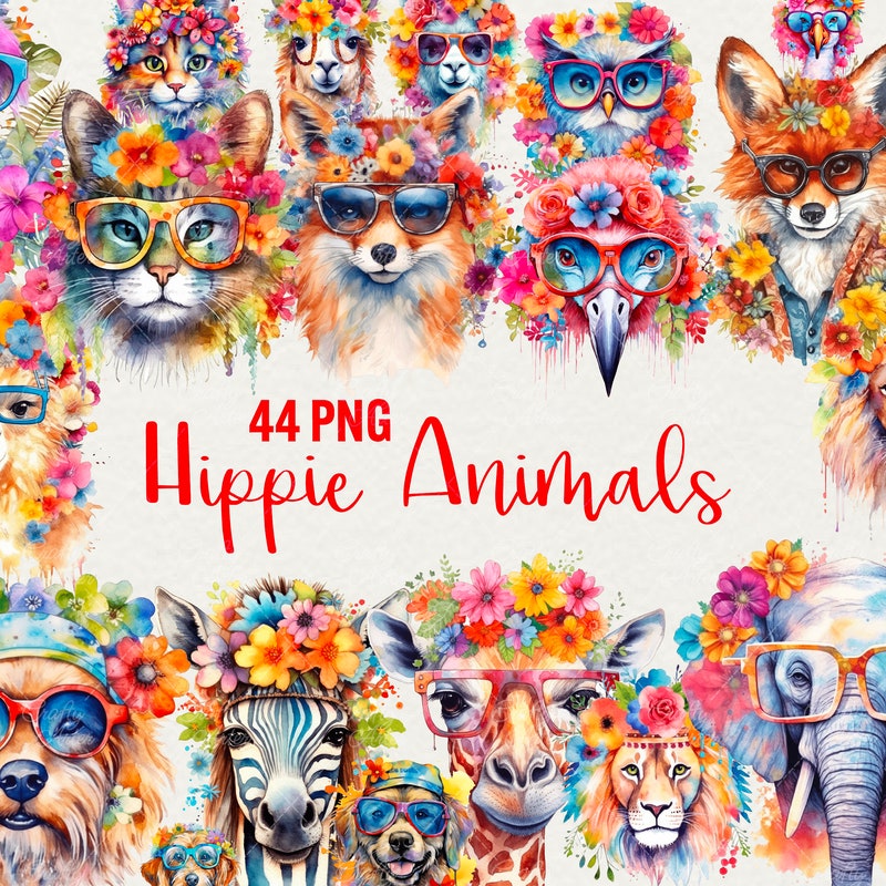 Hippie Clipart - Etsy