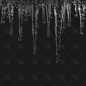 Icicles Clipart Overlays: Winter Frozen PNG (digital Download) - Etsy