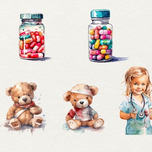 Watercolor Medical Clipart 28 Png - Hospital, Doctors, Medical ...