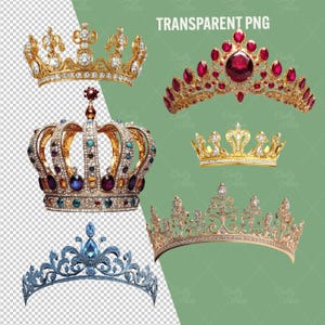 Crown Overlays Clipart, 33 Png Royal Crowns, Princess Tiara Png, Photo ...