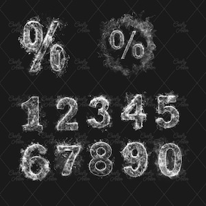 Smoke Alphabet Clipart, 40 Png Smoke Letters, Smoke Numbers, Smoking ...