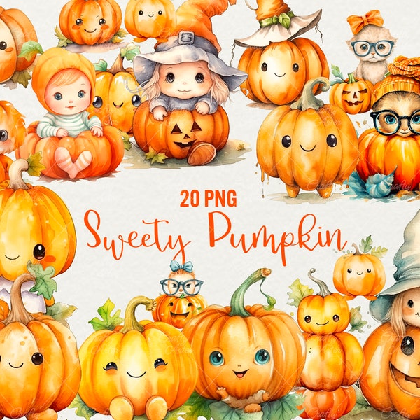 Halloween Pumpkin House Clipart - Etsy
