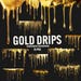 Gold Drip Clipart: Metallic Photo Overlays, Scrapbook PNG (digital ...