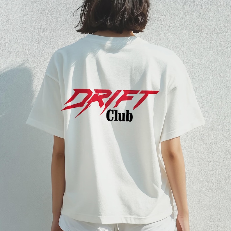 Drift Club T-shirt Design: Street Racing Graphic PNG, PDF, Commercial ...