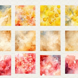 80 Watercolor Texture, Digital Papers, Watercolor Digital Paper Pack ...