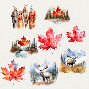 Watercolor Canada Clipart, 53 Png Canada Landscapes Clipart, Canada ...