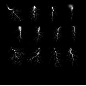 White Lightning Overlays: 28 PNG Photo Effects (commercial Use) - Etsy