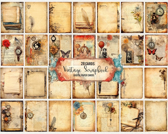 Vintage Scrapbook Paper Designs