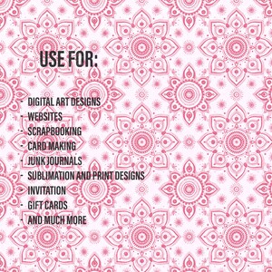 Pink Gold Seamless Pattern, 60 Png Seamless Overlays, Pink Gold Digital ...