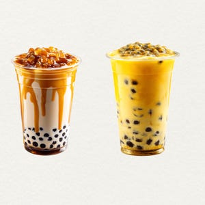 Boba Tea Clipart Bundle: 40 PNG Bubble Tea Drinks (commercial Use) - Etsy