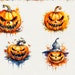Watercolor Vampire Pumpkin Clipart Watercolor Halloween - Etsy