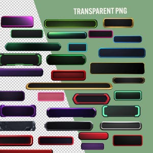 Neon Stream Overlay PNG Bundle: Twitch, Youtube, OBS Graphics - Etsy