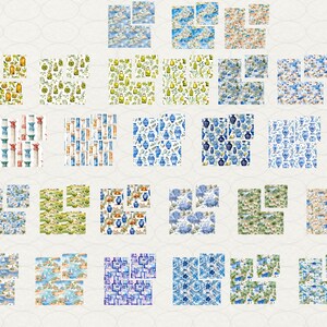 Greece Digital Papers, Seamless Instant Download, Santorini Digital ...