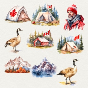 Watercolor Canada Clipart, 53 Png Canada Landscapes Clipart, Canada ...