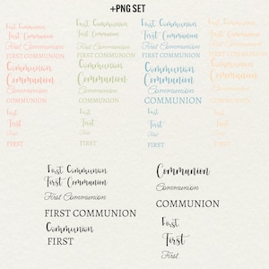 First Communion Green Pastel Clipart, 54 PNG Green 1st Communion Clip ...