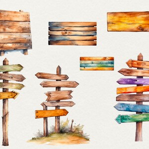 Watercolor Wood Slice Clipart, 38 PNG Wood Clipart, Watercolor Wooden ...