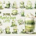 Matcha Latte Clipart - Green Tea Latte Drink Watercolor Matcha Latte 24 ...