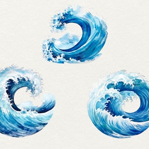 Ocean Wave Clipart, Ocean Clipart Sea Clip Art, 18 Png. Sealife Water ...