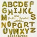 Pickle Alphabet Clipart: 36 PNG Pickle Font, Letters, Numbers (digital ...