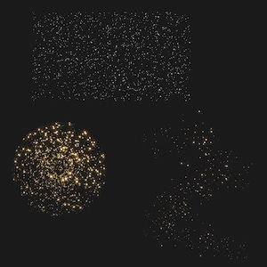 Sparkling Stars Overlays Clipart, 13 Png Gold Dust, Glitter Sparkle ...