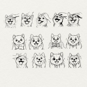Shiba Inu Clipart, Shiba Inu Png, Shiba Inu Svg, Puppy Illustrations ...