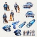Watercolor Police Clipart Bundle: 68 PNG Illustrations (commercial Use ...