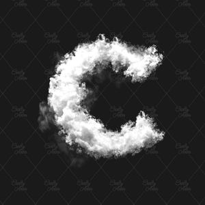 Clouds Alphabet Clipart, 37 Png Cloud Letters, Clouds Numbers, Sky ...