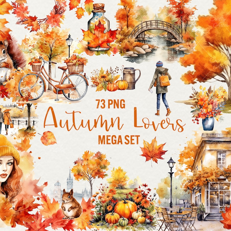 Autumn Clipart - Etsy