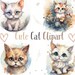 Cat Clip Art| Sublimation Design | DIY | Printable Design | Digital ...
